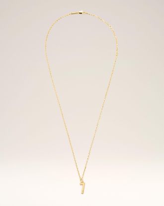 Ami Collier Martel&eacute; Dor&eacute; Pendentif 7 en Laiton Or - TU - Unisex