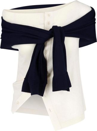 J.W.Anderson Off-Shoulder Wool Top