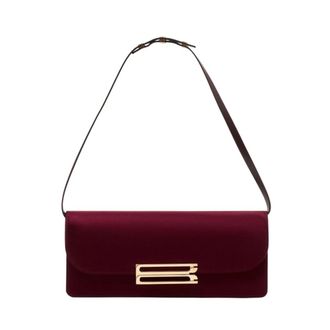 Victoria Beckham Dorian East-West Clutch - - Bags - Damen - Rot - ONE SIZE