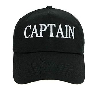 4sold Personnalisé Casquette Capitaine Bonnet Capitaine Ancien Marin, Capitaine Cabin Boy Crew Premier Officier Yachting Baseball Bonnet Inscription (Captai