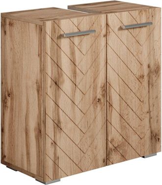 Badplaats Badplaats - Meuble vasque Jupiter 60 x 30 x 60 cm Chêne - Chev