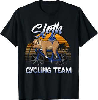 BDAZ Sloth Cycling Team Retro Vintage Design Fahrrad Radfahren T-Shirt