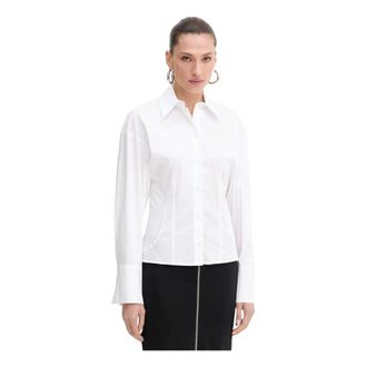 Patrizia Pepe Chemise Coupe Ajust&eacute;e - Femme - Blouses et Chemises - Blanc - Taille: 36 FR