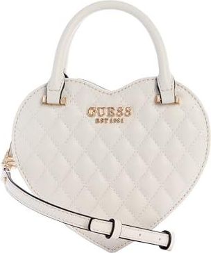 Guess sac &agrave; main sac &agrave; &eacute;paule bandouli&egrave;re Atabey Heart Bag Cream White &eacute;cru