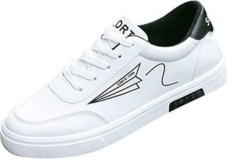 Generic Baskets d&eacute;contract&eacute;es pour homme - L&eacute;g&egrave;res et confortables - Chaussures plates &agrave; lacets - Pour la randonn&eacute;e, le travail, le jogging - Classique - Pour