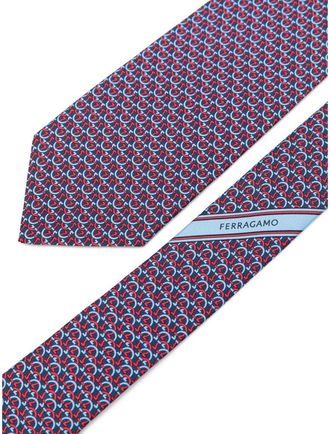 Ferragamo Gancini Necktie - Blue