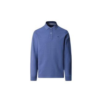 Hackett Slim Fit Langarm-Poloshirt aus Piqu&eacute; - - Tops - Herren - Blau - S