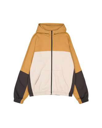 Champion Herren Legacy C-tech (220399) -Soft Compact Poly Fleece Full-Zip Kapuzenpullover, Braun (MS034), S