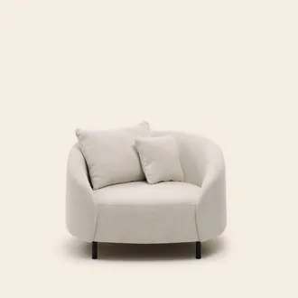 Madura Fauteuil Julika Glory ivoire - IVOIRE