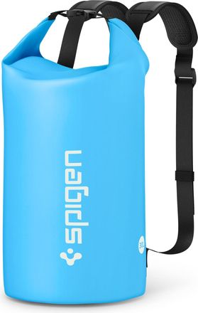 Spigen Dry Bag 30L [Aqua Shield] wasserdichte Tasche & wasserfester Rucksack f&uuml;r Strand, Schwimmen, Camping, Kajakfahren, Bootfahren - Sea Blue