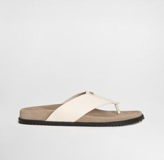 Dolce & Gabbana Zehentrenner Mit Logo - Mann Sandalen Und Slides Neutral 41.5