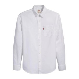 Levi's Homme, Chemises, Blanc, Taille: S Sunset One Pocket Standard Fit Shirt