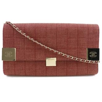Chanel Pre-owned Tissu sacs-chanel - Femme - Pre-owned - Rose - Taille: ONE Size