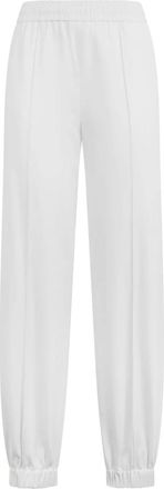 Fabiana Filippi Femme, Pantalons, Blanc, Taille: 38 FR Pantalon Doux Confortable avec Revers