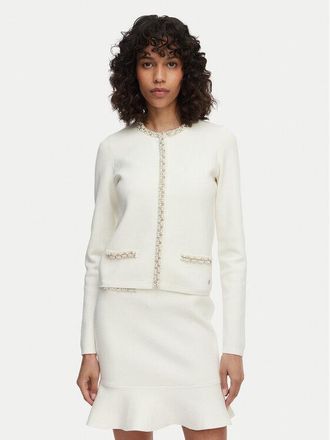 Guess Strickjacke W6RR42 Z4422 &Eacute;cru Regular Fit