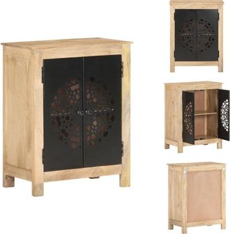 vidaXL Sideboard 60x35x75 cm Massivholz Mango - Holz Sideboard - Mango Massiv - Wohnzimmertisch - Regal - Kommode