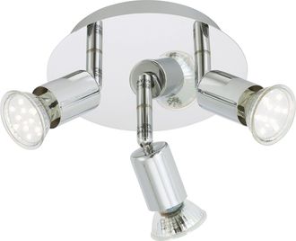 Briloner Briloner Leuchten Deckenleuchte, Badezimmerlampe, LED Lampe, Deckenlampe, Badlampe, Badleuchte, LED Strahler, Spots, Wohnzimmerlampe, Deckenstrahler, 