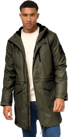 Stone Harbor Herren Regenmantel wasserdichter Regen Mantel B742 [B742-Verda-Olive-Gr.XXL]