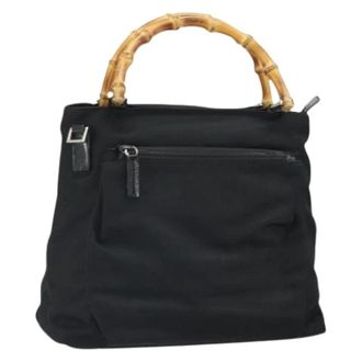 Gucci Pre-owned Vintage Canvas Handtasche - - Pre-owned - Damen - Schwarzk - ONE SIZE