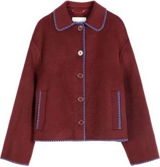 Bobo Choses Veste droite unie en laine m&eacute;lang&eacute;e