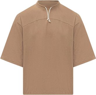 Mordecai Mordecai, Homme, Tops, Brun, Taille: L Cord Band T-Shirt
