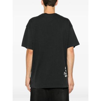 Palm Angels Graphic Print Cotton T-Shirt - Black