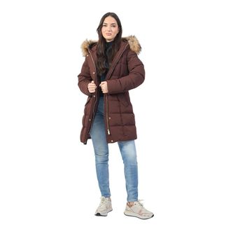 Yes-Zee YES Zee, Femme, Manteaux, Brun, Taille: 36 FR Manteau dHiver Marron
