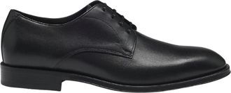 HUGO BOSS Formelle Schuhe f&uuml;r Herren, Leder, Low Block Heel (Dunkelbraun)