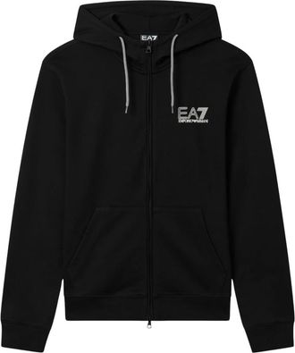 Emporio Armani Emporio Armani Ea7, Homme, Sweatshirts et sweats &agrave; capuche, Noir, Taille: S SweaT-shirt zipp&eacute;