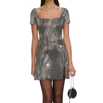 Self Portrait Robe de soir&eacute;e - Femme - Robes - Gris - Taille: 34 FR