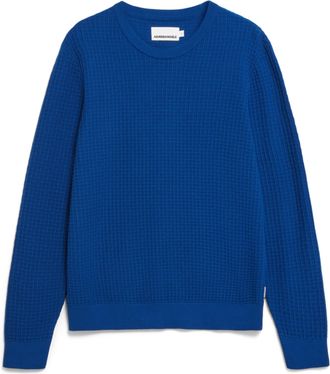 Armedangels Herren Pullover aus Bio-Baumwolle GRAANMO Regular Fit Lapis Blue