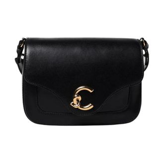 Coccinelle Femme, Sacs, Noir, Taille: ONE Size Sac Bandouli&egrave;re Fermoir en Cuir