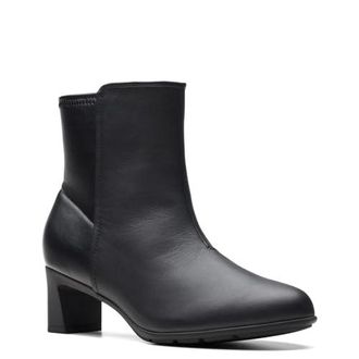 Clarks Femme Neiley Jane Bottine, Cuir Noir, 41.5 EU