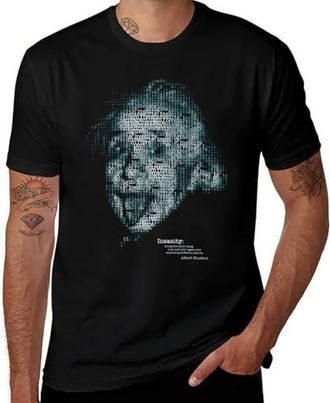 Generic Geek Albert Einstein Insanity 701741 T-shirt, Style noir, L