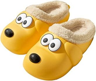 Generic Pantoufles chaudes pour femme et homme - En coton - Légères - En feutre - Antidérapantes - Confortables - Pour lhiver - En peluche - Pour lextérieur e