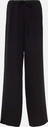 Valentino Weite High-Rise-Hose aus Cady Couture
