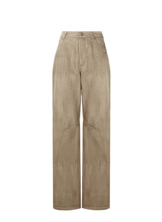 Weinsanto Jeans mit weitem Bein - Beige