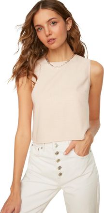 Trendyol Trendyol Damen Pink Sleeveless Woven Blouse, Rosa, 36 EU