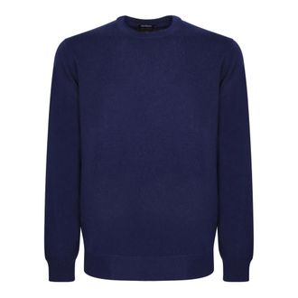 Dell'Oglio Homme, Pulls, Bleu, Taille: 3XL Exclusive Cashmere Sweater