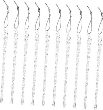 Cabilock 10stücke Teiliges Von Transparenten Eiszapfen-hängedekorationen Für Weihnachts Und Festtagsdekoration Schafft Festliche Atmosphäre Für Zuhause Und Par