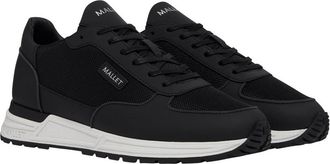 Mallet Footwear Herren Popham Lite Leder Sneakers (Schwarz)