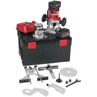 Flex Akku Kanten- und Oberfr&auml;se 18 v - cer 18.0-EC/5.0 Set, 2x 5,0 Ah und Ladeger&auml;t in l-boxx - Flex