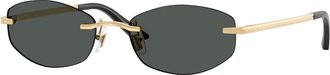 Versace Lunettes de soleil Ve2308D - Femme - Accessoires - Jaune - Taille: 54 MM