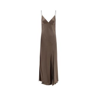 Alberta Ferretti Femme, Robes, Brun, Taille: 44 FR Midi Robes