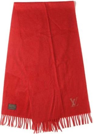 Louis Vuitton unisex, Pre-owned, Rouge, Taille: ONE Size Pre-owned Scarf