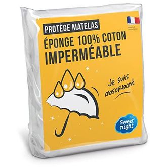 Sweet Night Baby Matratzenschoner 60x120 cm | Baumwoll | Wasserdichte und saugfähig Matratzenauflage | Leise und atmungsaktiv
