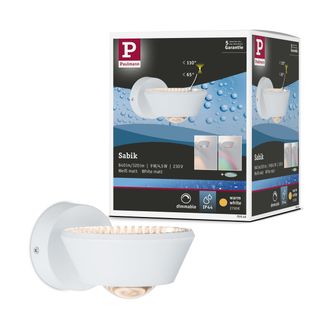 Paulmann 709.46 Deckenleuchte Sabik IP44 LED dimmbar 13W Wei&szlig; matt 230V Kunststoff
