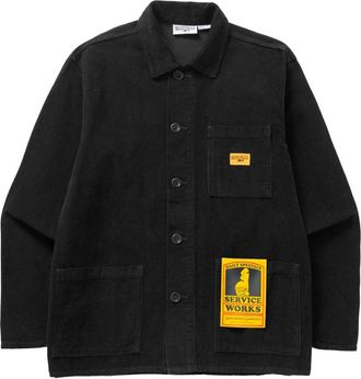 Service Works Homme, Vestes, Noir, Taille: S Corduroy Shirt Jacket