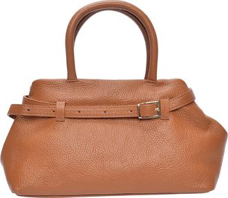 Luisa Vannini Braun Rindsledertasche