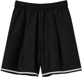 Twin-Set short en maille à coutures contrastantes - Noir